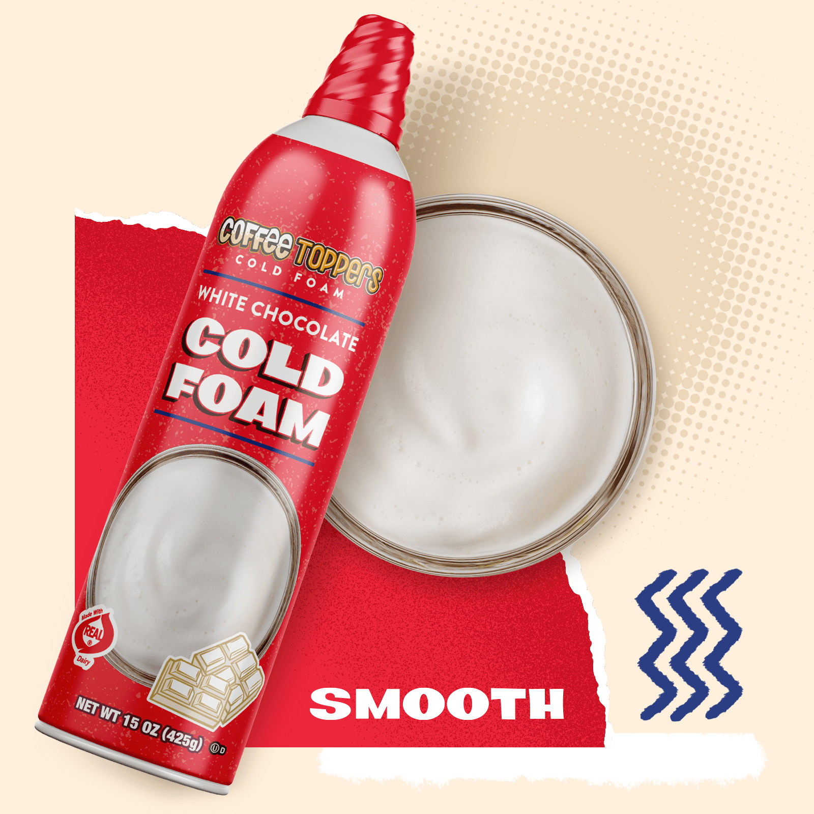 Coffee Toppers | Foam coffee cream toppers for lattes, mochas, sodas ...